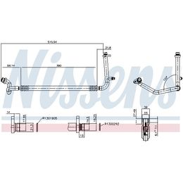 NISSENS Hochdruckleitung, Klimaanlage 846228 f&uuml;r Opel NISSAN RENAULT