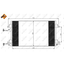 NRF Kondensator, Klimaanlage EASY FIT 35760 f&uuml;r RENAULT