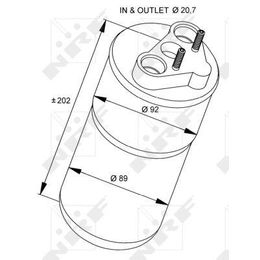 NRF Trockner, Klimaanlage 33318 f&uuml;r Vaughall NISSAN RENAULT