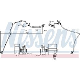 NISSENS Hochdruckleitung, Klimaanlage 841931 f&uuml;r VW