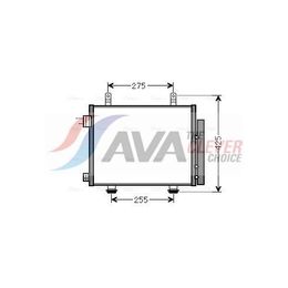AVA CLEVER CHOICE Kondensator, Klimaanlage sza5115d f&uuml;r Suzuki