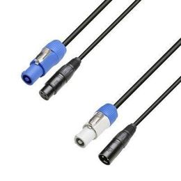 Adam Hall ah Cables 8101 PSDT 0300 - Netz- & DMX Kabel Power Twist In & XLR female auf Power Twist