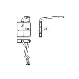 Mahle W&auml;rmetauscher, Innenraumheizung ah267000s f&uuml;r Vaughall