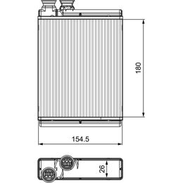 Valeo W&auml;rmetauscher, Innenraumheizung 811517 f&uuml;r DS