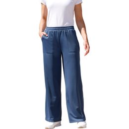 Damen Freizeithose mit extra weiten Beinen jeansblau Gr&ouml;&szlig;e 36/38