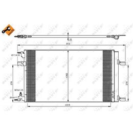 NRF Kondensator, Klimaanlage EASY FIT 35919 f&uuml;r CHEVROLET Opel Vaughall