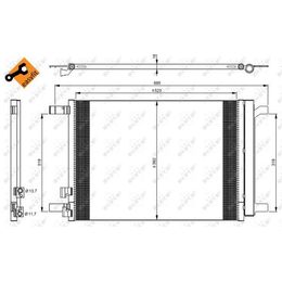 NRF Kondensator, Klimaanlage EASY FIT 35968 f&uuml;r VW CUPRA