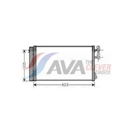 AVA CLEVER CHOICE Kondensator, Klimaanlage bwa5296d f&uuml;r ALPINA