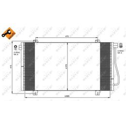 NRF Kondensator, Klimaanlage EASY FIT 350030 f&uuml;r NISSAN RENAULT