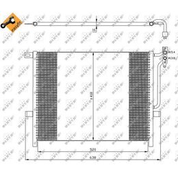 NRF Kondensator, Klimaanlage EASY FIT 35589 f&uuml;r BMW