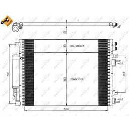 NRF Kondensator, Klimaanlage EASY FIT 35626 f&uuml;r Chrysler