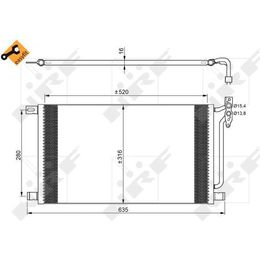 NRF Kondensator, Klimaanlage EASY FIT 35748 f&uuml;r BMW
