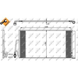 NRF Kondensator, Klimaanlage EASY FIT 35898 f&uuml;r MINI