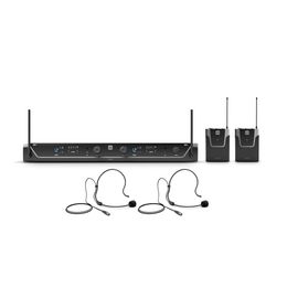 LD-Systems LD Systems U306 BPH 2 - Dual - Funkmikrofon System mit 2 x Bodypack und 2 x Headset - 655 - 679 MHz