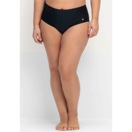 sheego Gro&szlig;e Gr&ouml;&szlig;en Bikini-Hose in hohem Schnitt, mit Shaping-Einsatz, tiefblau, Gr&ouml;&szlig;e 48 - Damen