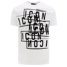 Dsquared2 Icon Stamps Logo Wei&szlig;es T-Shirt