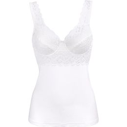 Nina von C. Damen BH-Hemd mit verstellbaren Tr&auml;gern wei&szlig; Gr&ouml;&szlig;e 85B