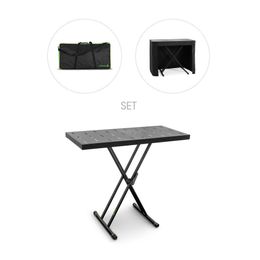 Gravity KSX 2 RD SET 1 - Keyboardstativ X-Form doppelt und Auflagetisch Set 1