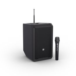 LD-Systems LD Systems ANNY 8 HHD B8 - Tragbarer Bluetooth PA-Lautsprecher mit Akku, Mixer und 1x Funkmikrofon