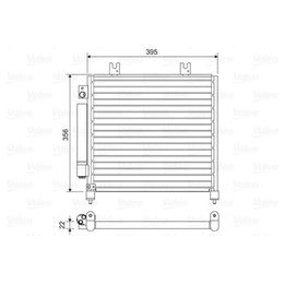 Valeo Kondensator, Klimaanlage 814437 f&uuml;r Opel Vaughall Suzuki