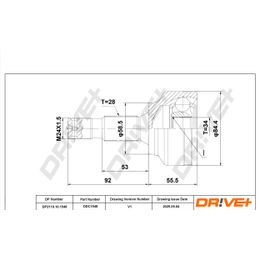 DR!VE+ Gelenksatz, Antriebswelle dp2110101548 f&uuml;r Peugeot Citro&euml;n