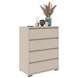 CARRYHOME Kommode, Kaschmir, Kunststoff, 4 Schublade(n) Schubladen, 80x103x48 cm, Wohnzimmer, Kommoden & Sideboards, Kommoden