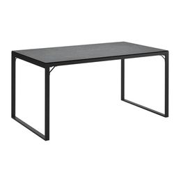 Ambia Garden Gartentisch, Anthrazit, Glas, Metall, rechteckig, U-Form, 140x69x80 cm, Gartenm&ouml;bel, Gartentische, Gartentische