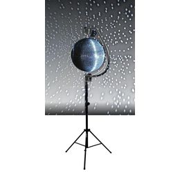 PROmagiX SET0121 - 50cm Spiegelkugel auf Stativ, 132-210cm, schwarz
