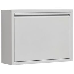 CARRYHOME Schuhkipper, Wei&szlig;, Metall, 50x37x15 cm, erweiterbar, h&auml;ngend, Typenauswahl, Garderobe, Schuhaufbewahrung, Schuhkipper