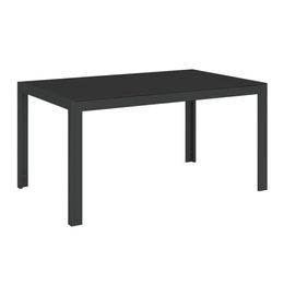Xora Gartentisch, Anthrazit, Metall, Glas, rechteckig, eckig, 140x90x72 cm, rostfrei, wetterbest&auml;ndig, Gartenm&ouml;bel, Gartentische, Gartentische