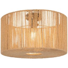 Collett's Monde H&auml;ngeleuchte, Natur, Metall, Textil, zylindrisch,zylindrisch, 24.5 cm, RoHS, CE, Lampen & Leuchten, Innenbeleuchtung, H&auml;ngelampen, Pendelleuchten