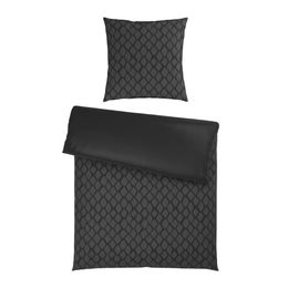 Dieter Knoll Collection Dieter Knoll Wendebettw&auml;sche Snako, Anthrazit, Textil, Abstraktes, 135x200 cm, Oeko-Tex&reg; Standard 100, Oeko-Tex&reg; Made IN Green, pflegeleicht, atmungsaktiv, schadstoffgepr&uuml;ft, Schlaftextilien, Bettw&auml;sche, Bettw&auml;sche, Satin-Bettw&auml;sche