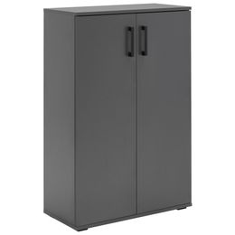 Xora Schuhschrank, Anthrazit, Kunststoff, 5 F&auml;cher, 70x106x33.4 cm, Typenauswahl, Beim&ouml;bel erh&auml;ltlich, stehend, Garderobe, Schuhaufbewahrung, Schuhschr&auml;nke