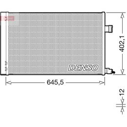 DENSO Kondensator, Klimaanlage dcn11009 f&uuml;r JAGUAR