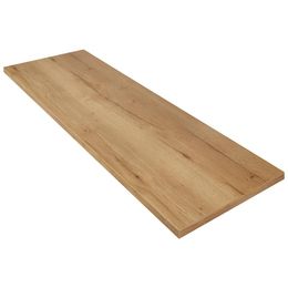 Nobilia Arbeitsplatte, Eiche, Holzwerkstoff, 180x4x60 cm, Blauer Engel, Pefc, Goldenes M, Made in Germany, DGM-Klimapakt, K&uuml;chen, K&uuml;chenm&ouml;bel, K&uuml;chenschr&auml;nke, K&uuml;chenarbeitsplatten
