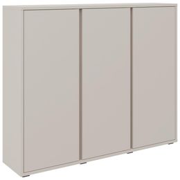 Xora Schuhschrank, Kaschmir, Kunststoff, 18 F&auml;cher, 145x120x34 cm, Garderobe, Schuhaufbewahrung, Schuhschr&auml;nke