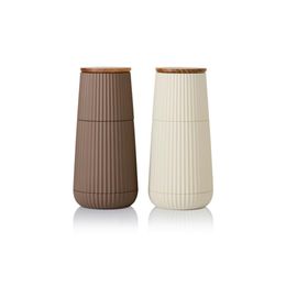 AdHoc Salz-, Hellbraun, Kunststoff, 5.8 cm, Tischkultur & Servieren, Gew&uuml;rzm&uuml;hlen & -Streuer