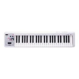 Roland A-49WH - Kompaktes MIDI Controller-Keyboard mit professioneller Tastatur (49 Vollformat-Tasten mit Anschlagdynamik) - in perlwei&szlig;