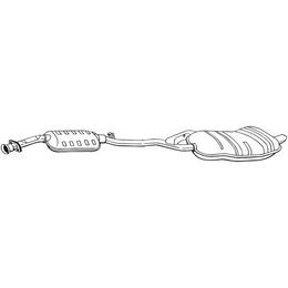BOSAL Endschalld&auml;mpfer 286181 f&uuml;r BMW