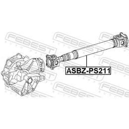 FEBEST Gelenkwelle, Achsantrieb asbzps211 f&uuml;r Mercedes