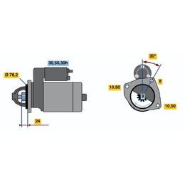 Bosch Starter 0986014900 f&uuml;r BMW