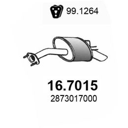 Asso Endschalld&auml;mpfer 167015 f&uuml;r HYUNDAI