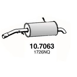Asso Endschalld&auml;mpfer 107063 f&uuml;r TALBOT Peugeot
