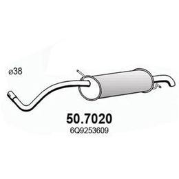 Asso Endschalld&auml;mpfer 507020 f&uuml;r Skoda