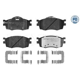 Meyle Bremsbelagsatz, Scheibenbremse 0252431717pd Vorderachse f&uuml;r HYUNDAI KIA