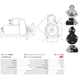 AS-PL Starter s0020pr f&uuml;r Ford TOYOTA