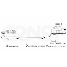 Ernst Endschalld&auml;mpfer 250290 f&uuml;r BMW