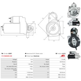 AS-PL Starter s0307 f&uuml;r Fiat
