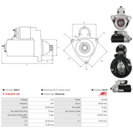 AS-PL Starter s0413 f&uuml;r Porsche