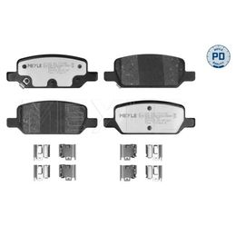 Meyle Bremsbelagsatz, Scheibenbremse 0252627717pd Hinterachse f&uuml;r Tesla